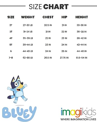 Bluey Toddler Boys Fleece Cosplay Pullover Hoodie 5T