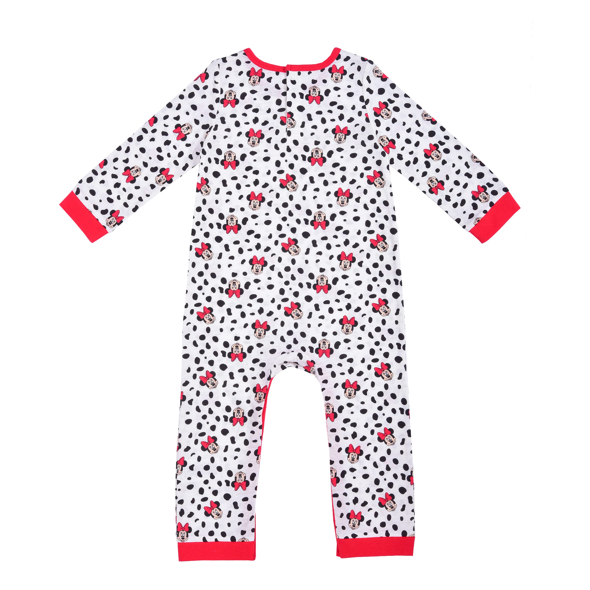 Disney Baby 3 Pack Minnie Coveralls, Red, 12 Months