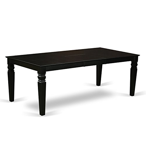 East West Furniture LGAN9-BLK-LC, 9-Piece