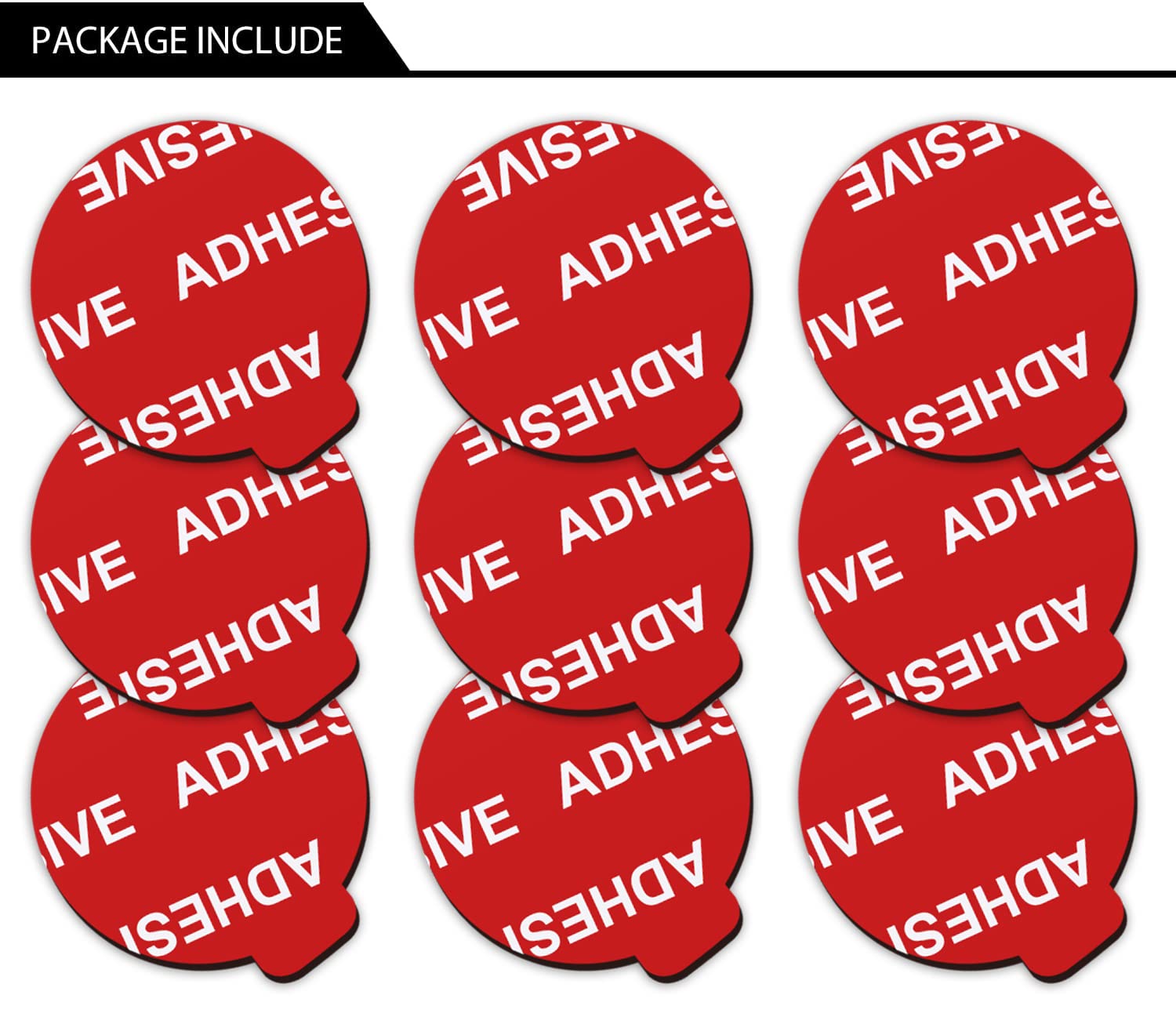 Very High Bond Sticky Adhesive, AZXYI 9 Pack Adhesive Replacement for Socket Base, 1.4 inches Double Sided Sticker Tapes for Phone Collapsible Grip & Stand Base
