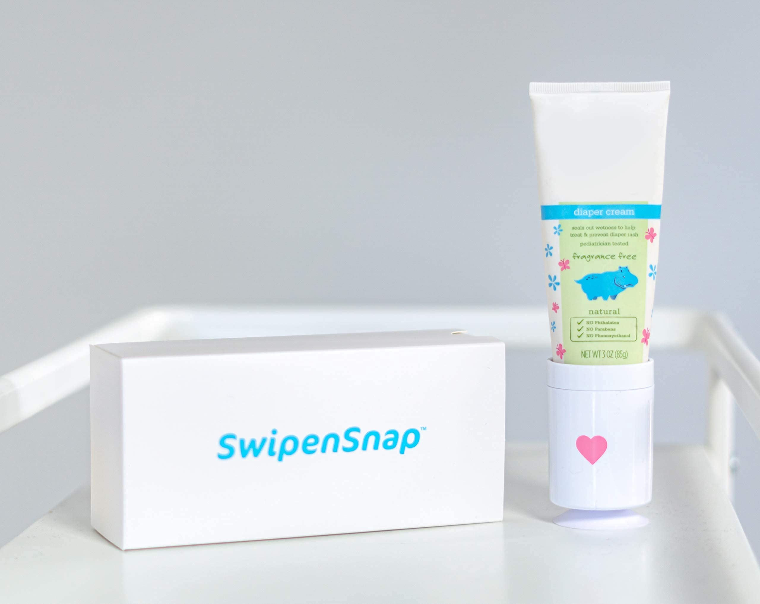 SwipenSnap™ One Hand Cream Applicator “As Seen On Shark Tank” US Utility Patented - Soft Tip Applicator With Suction Based Lid For One Hand Cream Application