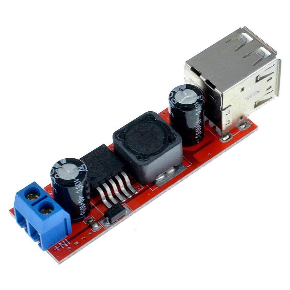 3Pcs DC to DC Voltage Regulator Step Down Power Supply Buck Converter Module 6-40V to 5V 3A Dual USB Port Output