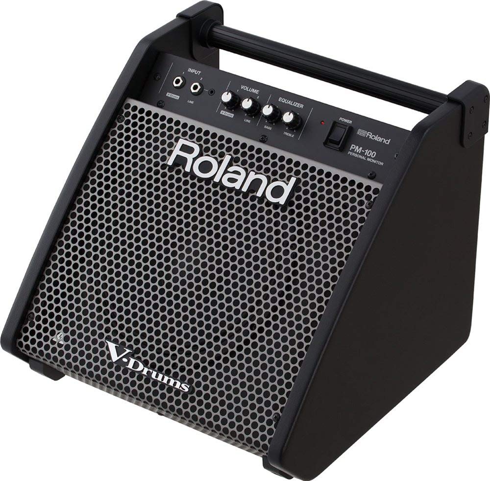 Roland PM-100 Electronic Drum Monitor + 10ft Instrument Cable Bundle