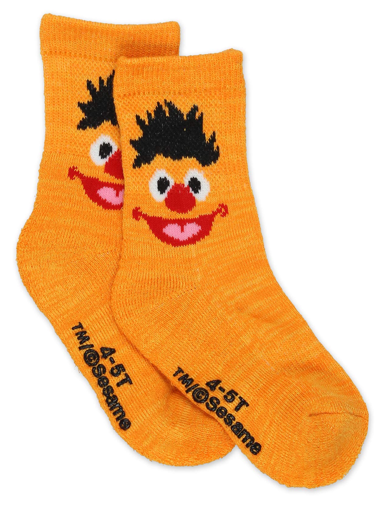 Sesame Street Elmo Baby Toddler Boys Girls 6 Pack Crew Socks with Grippers (2-3T, Multicolor)