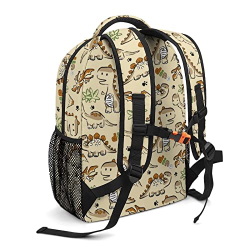 Aicihert Custom Cute Dinosaur Paw Backpack Personalized Name Text Backpack Daypacks Customized BookBags School Bag for Student Boys Girls