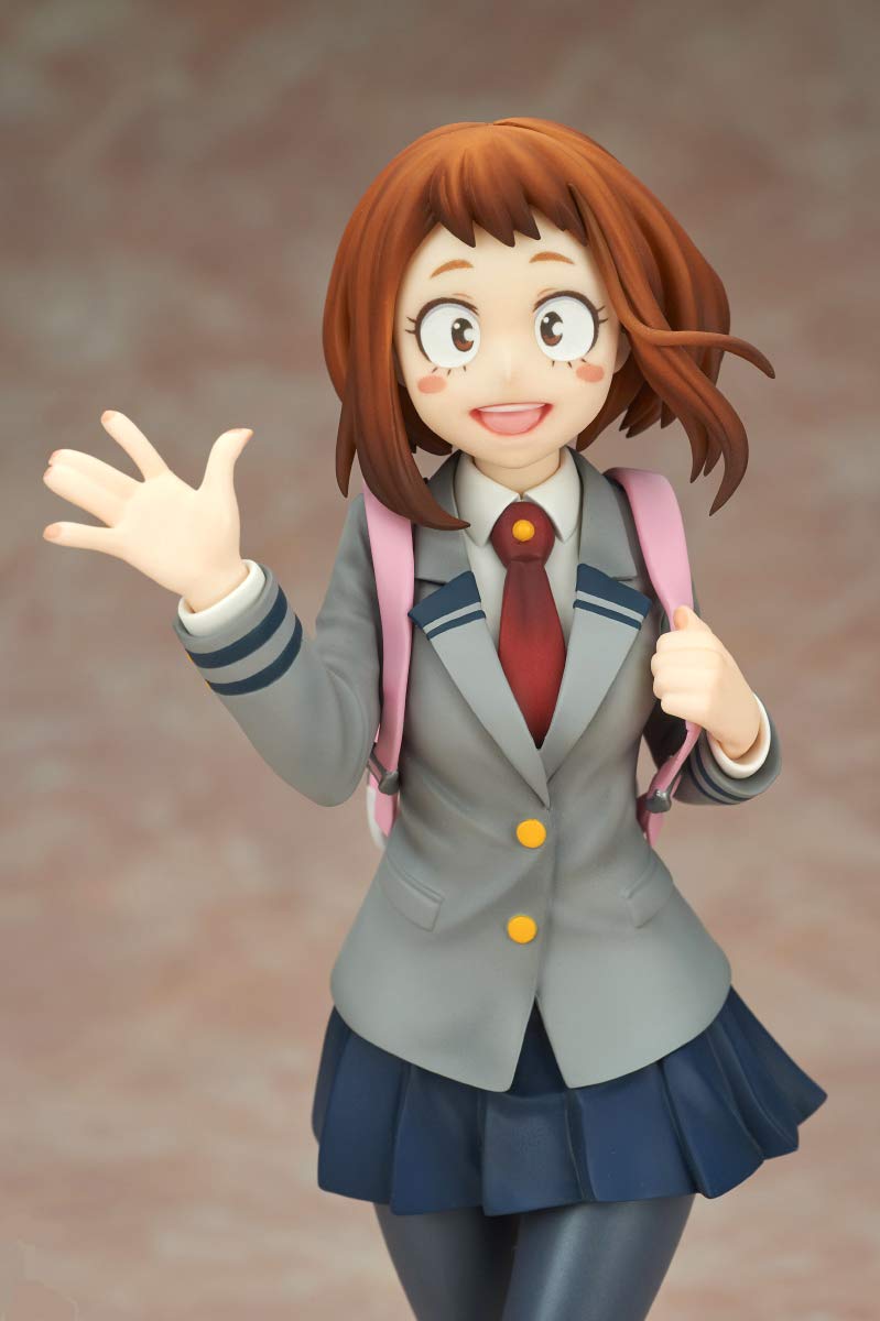 Bell Fine My Hero Academia: Konekore: Ochaco Uraraka (Uniform Version) 1:8 Scale PVC Figure, Multicolor