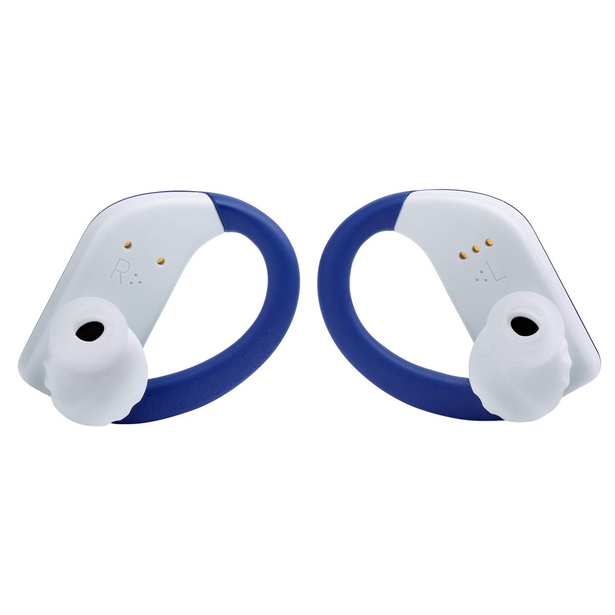 JBL ENDURANCE PEAK - True Wireless Earbuds, Bluetooth Sport Headphones with Microphone, Waterproof, up to 28 Hours Battery, Charging Case and Quick Charge, Works with Android and Apple iOS (blue)