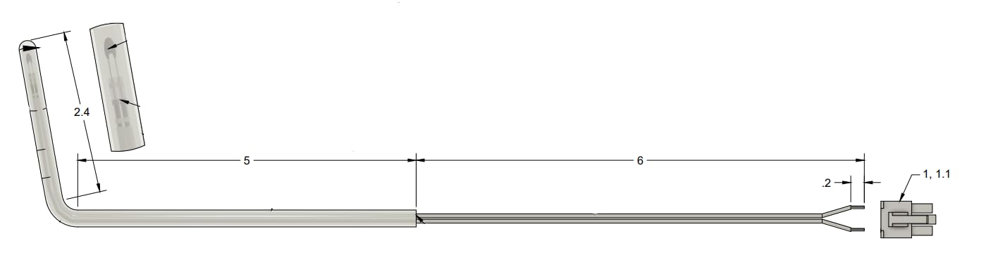 Whirlpool W10511923 Replacement Ice Machine Thermistor-Bin 12 Month Warranty