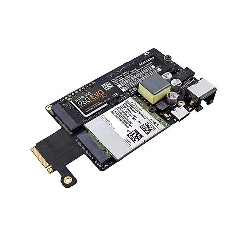 Khadas M2X Extension Board for Khadas VIM4(POE only with Power and Without Ethernet Data Support on VIM4)&VIM3/3L (Full-Featured, PCIe x1 Lane)&Edge-V (SSD-only, PCIe x4 Lane)&Quectel EM06 4G LTE
