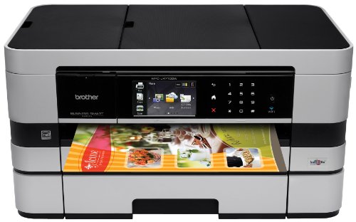 Brother Printer MFCJ4710DW Wireless Color Inkjet All-in-One Printer with Scanner, Copier and Fax, Amazon Dash Replenishment Ready