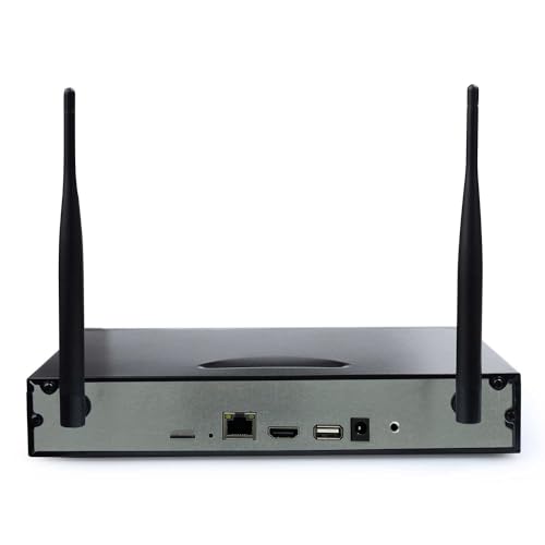 XMARTO H.265 10CH 4K Ultra HD WiFi Security NVR DVR Recorder w. Dual WiFi Routers in,Long Range WiFi, G3 Auto WiFi Relay, Support 10-Cameras,Cloud Storage,Alexa (NO HDD, WNP810/ WNQ58/ WNQ28)