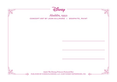 Disney Princess Postcard Box: 100 Collectible Postcards (Disney Art Stationery, Gift for Disney Lover)
