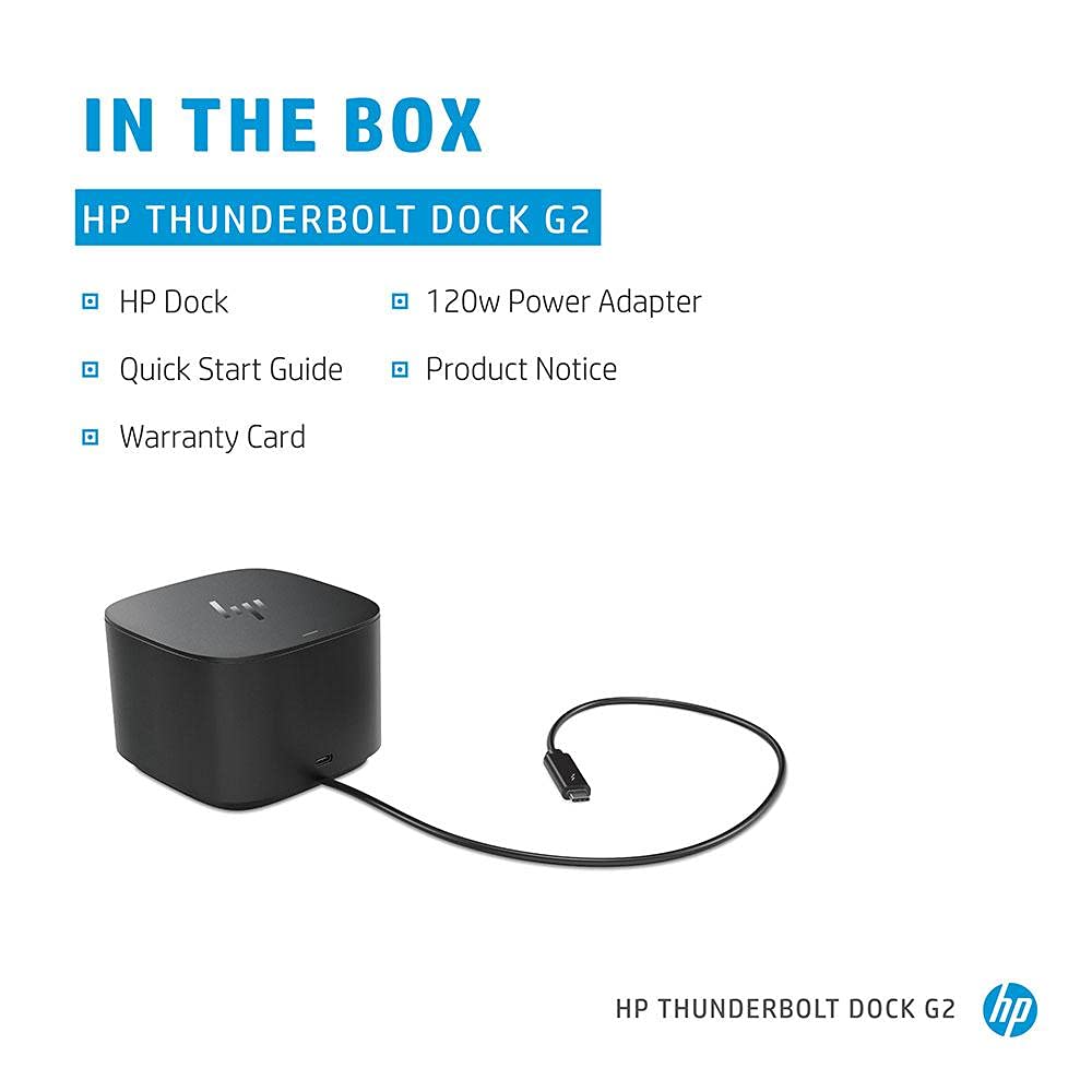 HP 1 inch ,FHD 1080i Thunderbolt Dock G2 with Combo Cable