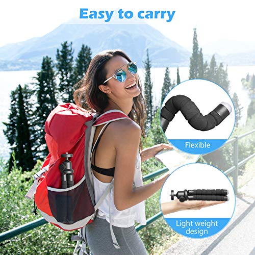 UBeesize Phone Tripod, Portable and Flexible Tripod with Wireless Remote and Clip, Cell Phone Tripod Stand for Video Recording
