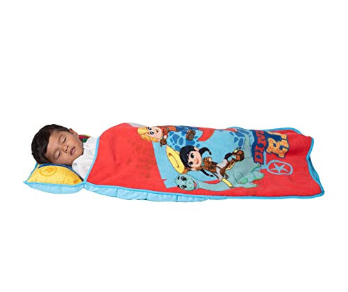 Dino Ranch Dinosaur Toddler Nap Mat Set – Includes Pillow and Fleece Blanket – Great for Boys Napping During Daycare or Preschool - Fits Toddlers