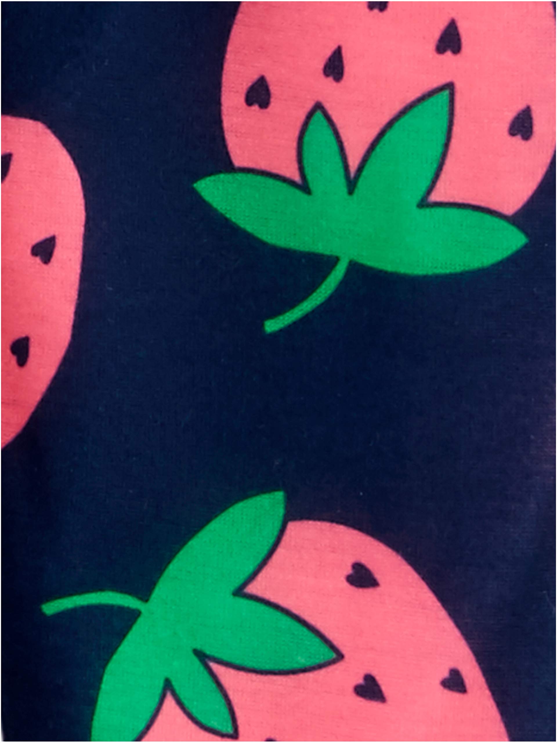 Simple Joys by Carter's Baby Girls' 3-Pack Loose Fit Flame Resistant Polyester Jersey Footed Pajamas, Dinosaur/Flamingo/Strawberry Print, 12 Months