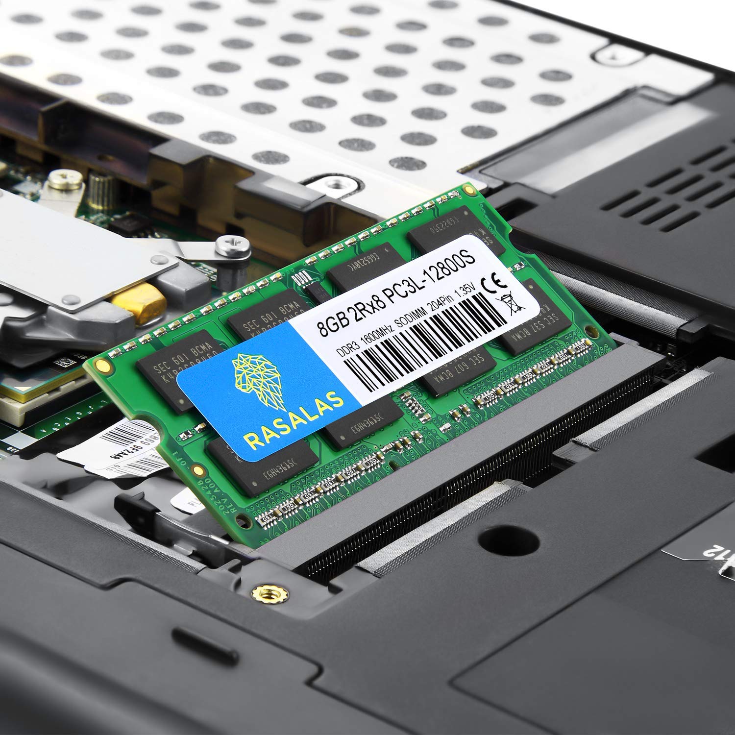 Rasalas 8GB DDR3 PC3L-12800S 8GB 1600 MHz DDR3 SODIMM RAM for Intel AMD Laptop, MacBook Pro Mid 2012, iMac Late 2012/ Early/Late 2013, Late 2012/2013, Retina 5K Display, Mac Mini