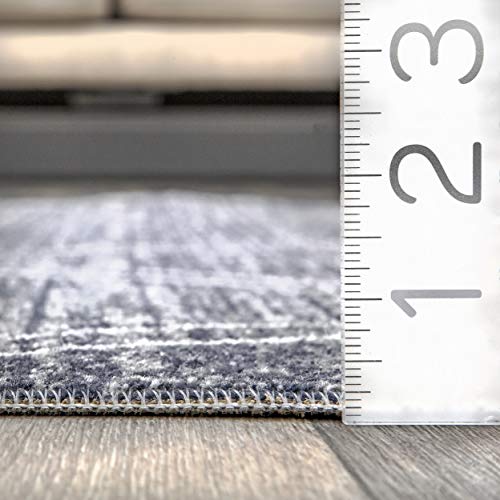 nuLOOM Roberge Diamonds Indoor/Outdoor Area Rug, 8' Square, Blue