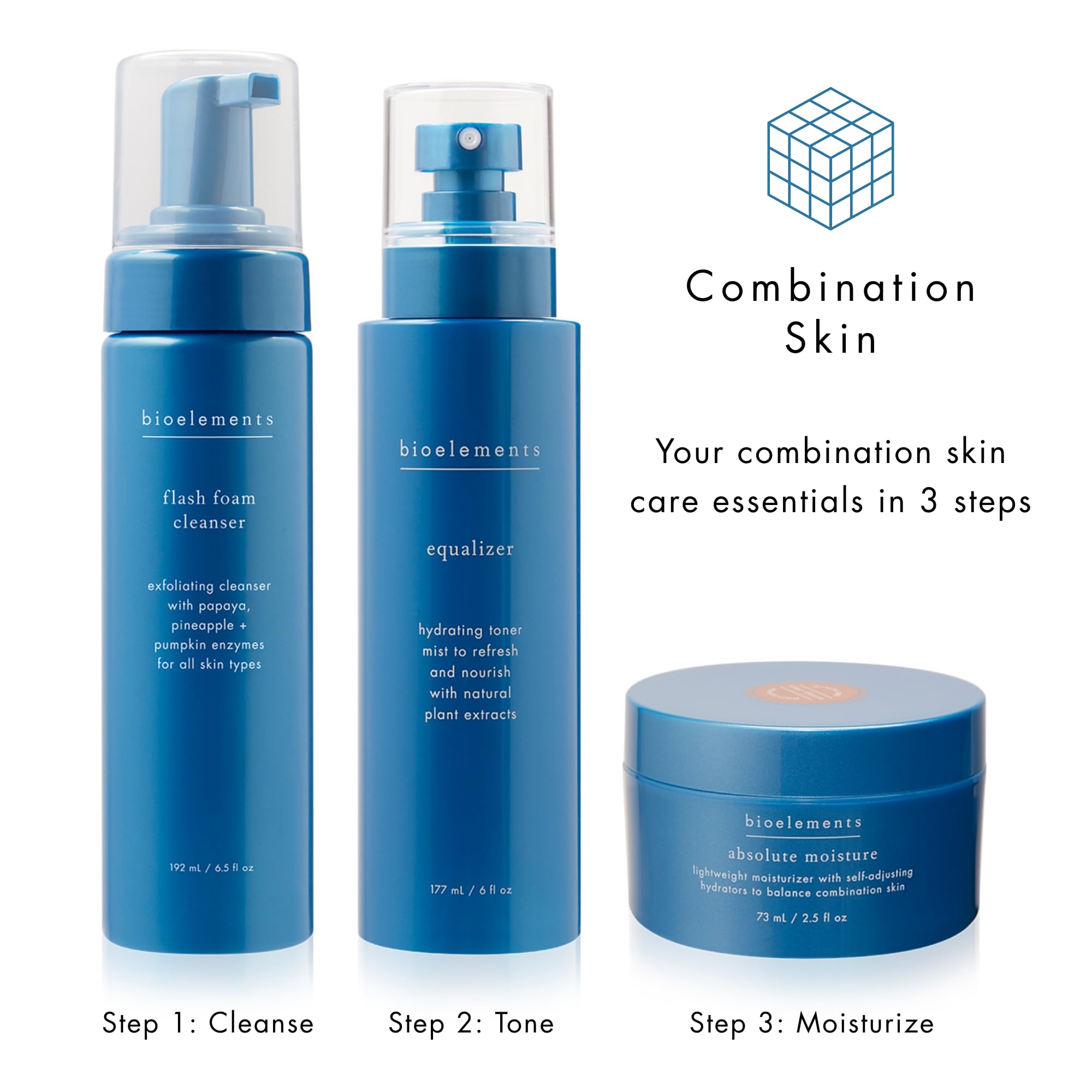 Bioelements Absolute Moisture - 2.5 oz - Lightweight Facial Moisturizer for Combination Skin - Smooth, Soft & Shine Free - Vegan, Gluten Free - Never Tested on Animals , 2.5 Fl Oz (Pack of 1)