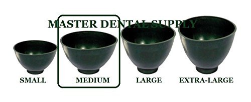 Dental Lab Mixing Bowl Flexible Alginate and Stone Medium Dark Green Flexi