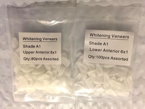 Dental Ultra-Thin Veneers Resin Teeth Upper + Lower Anterior Shade A1 100+80 PCS