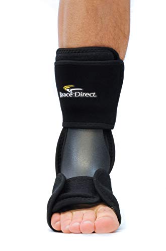 Brace Direct Night Splint (S/M) + Foot Ice Pack (S/M)- for Plantar Fasciitis Relief, Arch Support, Heel Foot Pain, Achilles Tendonitis, Drop Foot, Comfortable fit on Left or Right Foot