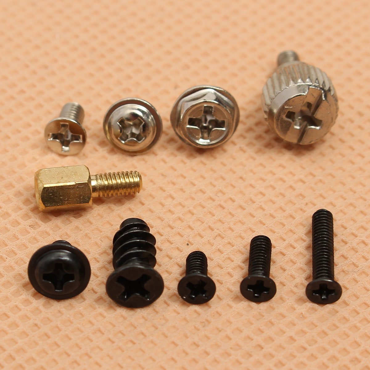 LTEFTLFL 165pcs Computer Screws for Motherboard PC Case CD-ROM Hard Disk Notebook Screws