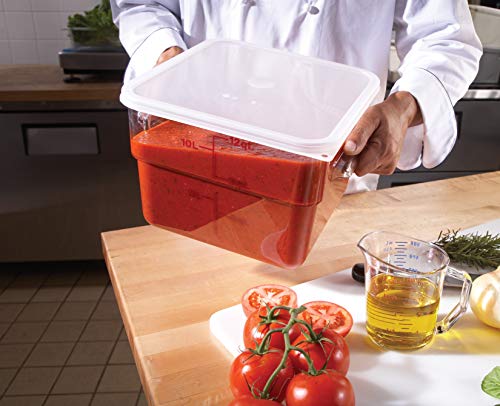 Cambro 12SFSCW135 Cambro Square Container 12 Quart Capacity, Clear