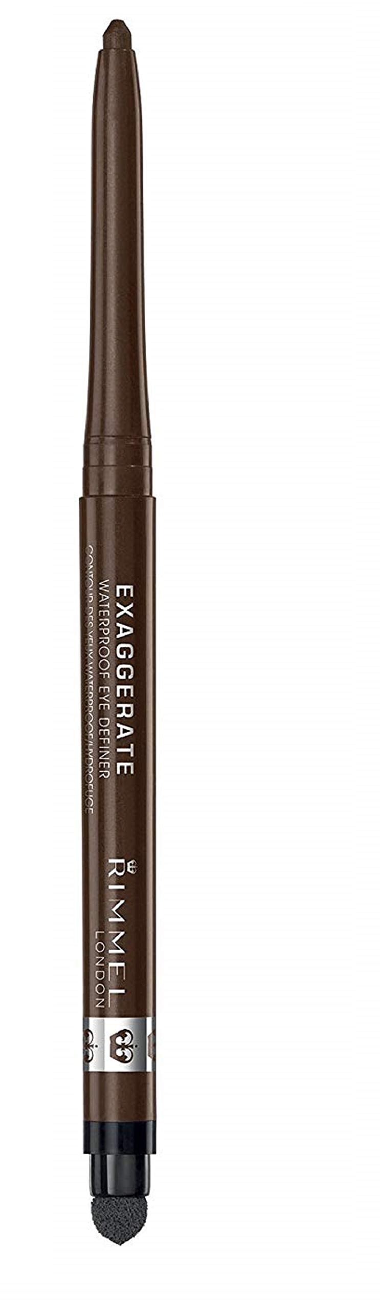 Rimmel London exaggerate auto waterproof eye definer, rich brown, 2 Count