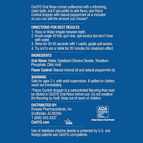 CloSYS Ultra Sensitive Mouthwash, 3.4 Ounce Travel Size (48 Count), Unflavored, Alcohol Free, Dye Free, pH Balanced, Helps Soothe Entire Mouth