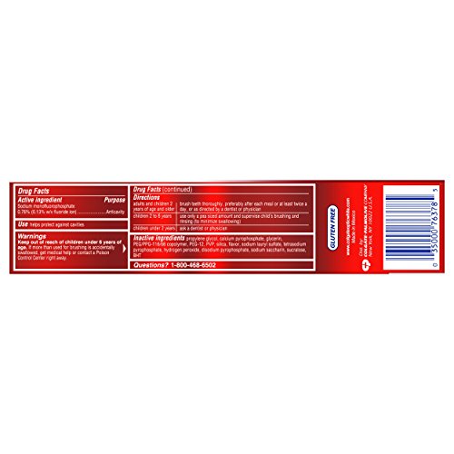 Colgate Optic White Whitening Toothpaste, Sparkling White - 5 ounce (3 Pack)