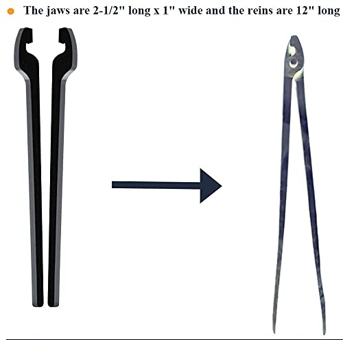 DIY Rapid Tongs Bundle Set 5 Type of Tong Bundles Set Comes with Rivet for Blacksmith Beginner