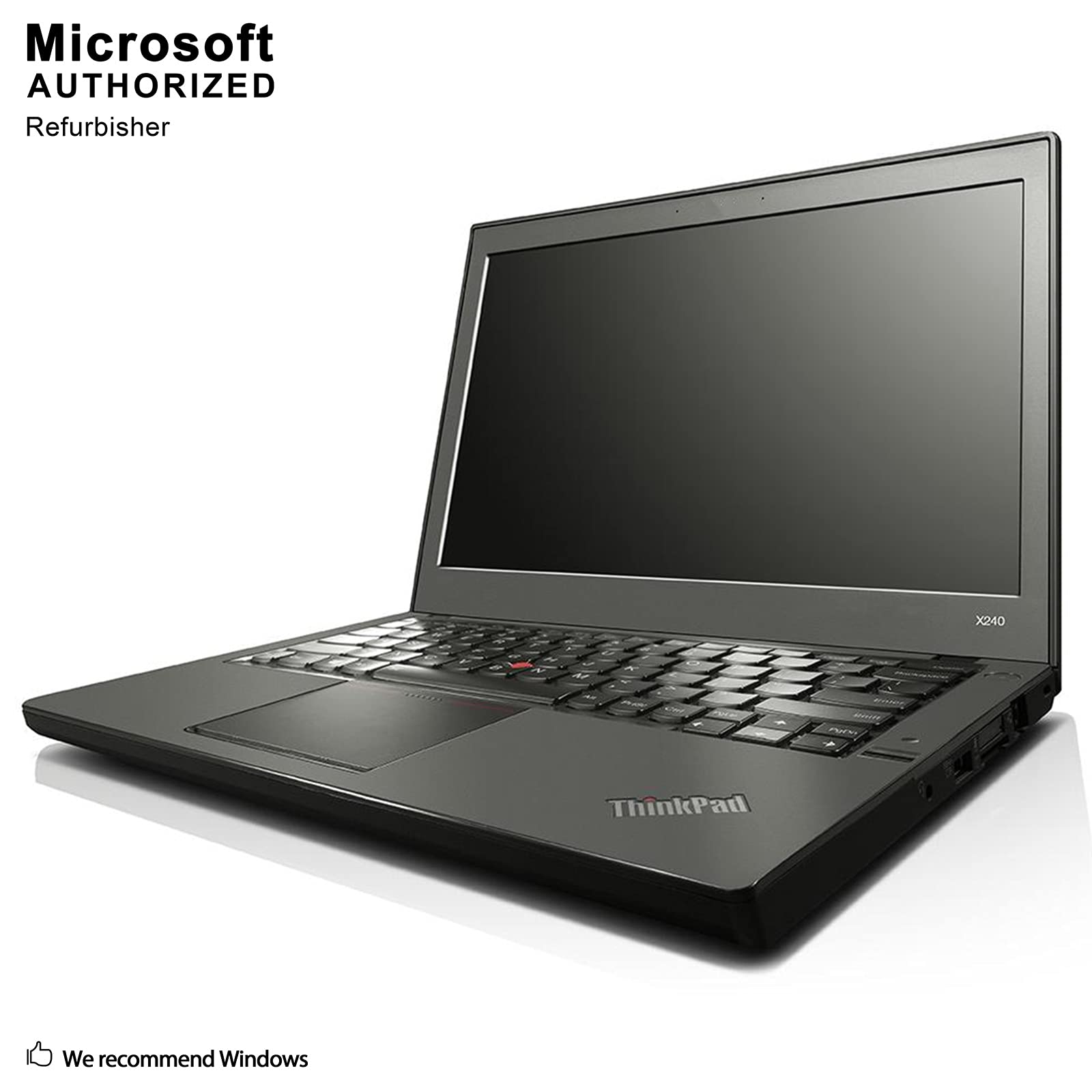 Lenovo ThinkPad X240 12.5-inch Business Laptop, Intel Core i7-4600U up to 3.3GHz, 8G DDR3L, 500G, WiFi, VGA, Mini DP, USB 3.0, Win 10 64 Bit Multi-Language Support (Renewed)