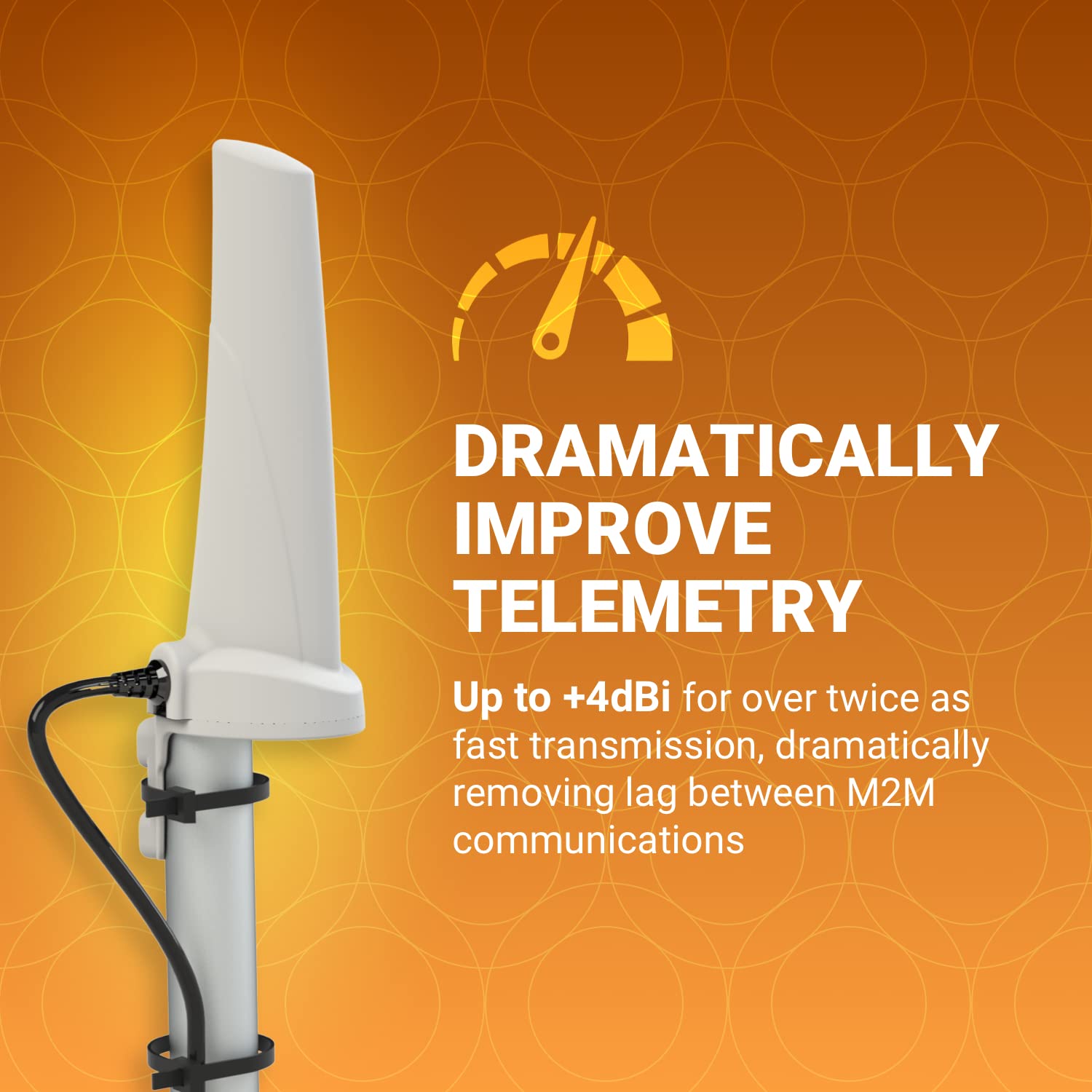 Poynting OMNI-280 Omnidirectional Wideband Cellular Desktop Antenna | SISO | 4G LTE | WiFi 2.4 GHz | 698-3800 MHz | Band 71 (2 Meter Cable)