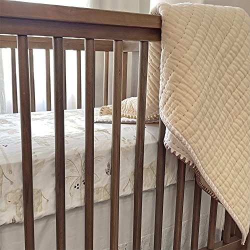 Crane Baby Soft Cotton Crib Mattress Sheet, Fitted Sheet for Cribs and Toddler Beds, Safari Animal, 28”w x 52”h x 9”d