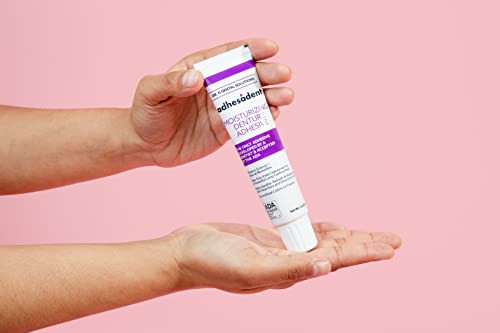 Dr. B Dental Solutions, Adhesadent Moisturizing Denture Adhesive, ADA Seal of Acceptance Denture Grip Paste 2.4 oz