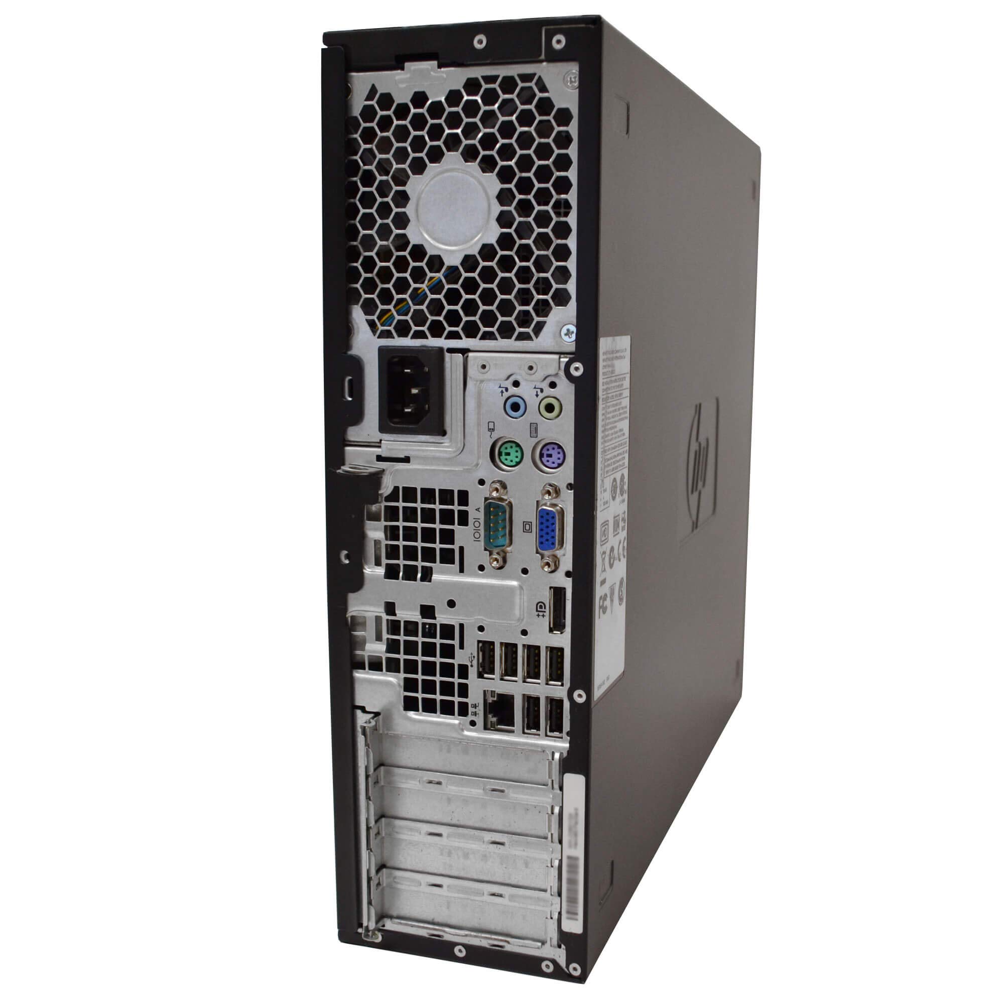 HP Elite Desktop Computer Bundle with New WiFi Adapter - Intel Quad Core i5 3.1GHz, 4GB RAM, 250GB Hard Drive, DVD-RW, Windows 10 Pro, USB WiFi Adapter, Keyboard, Mouse (Renewed)