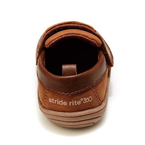 Stride Rite 360 baby boys Hampton Boat Shoe, Brown, 4 Infant US