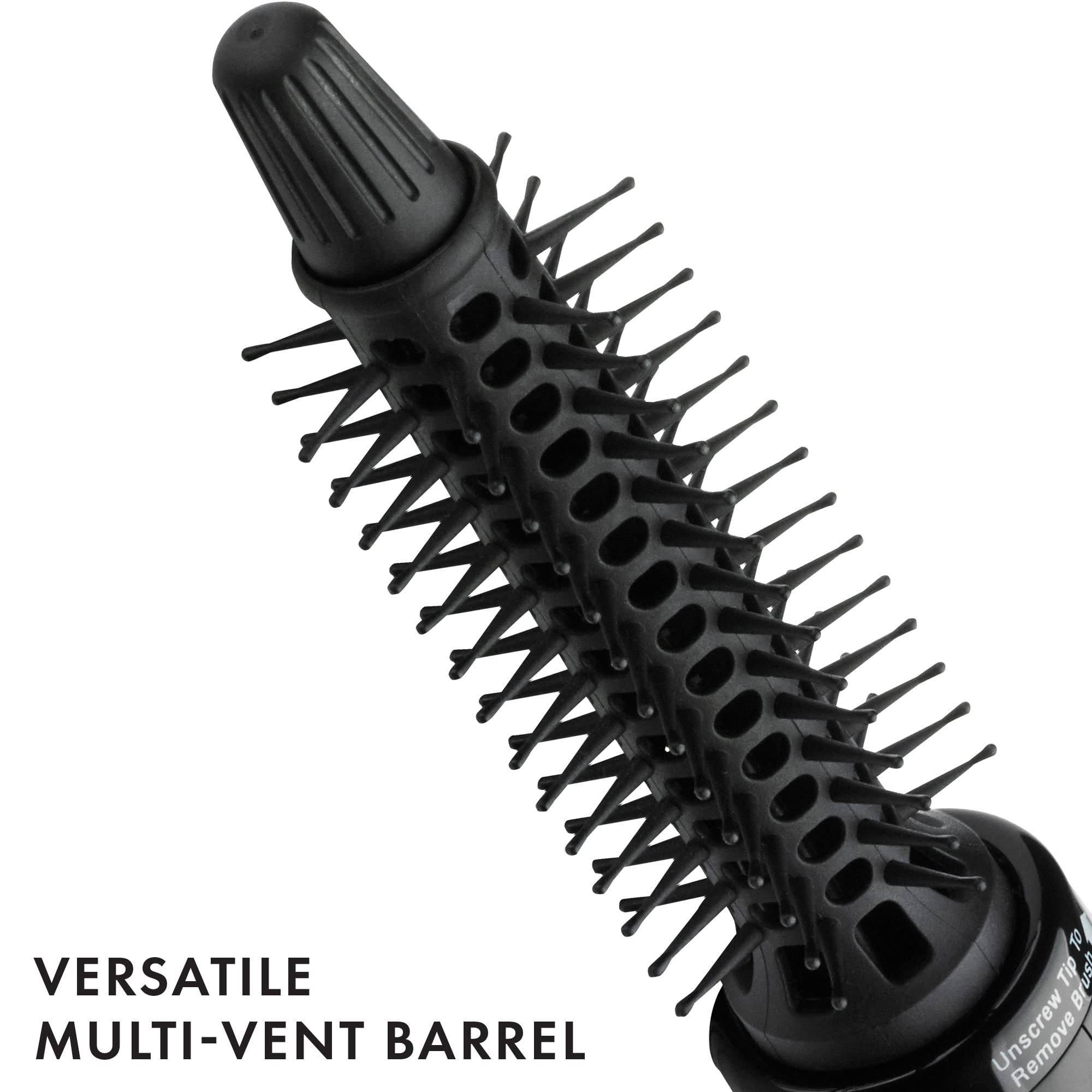Hot Tools Pro Artist Hot Air Styling Brush | Style, Curl and Touch Ups (3/4”), Black