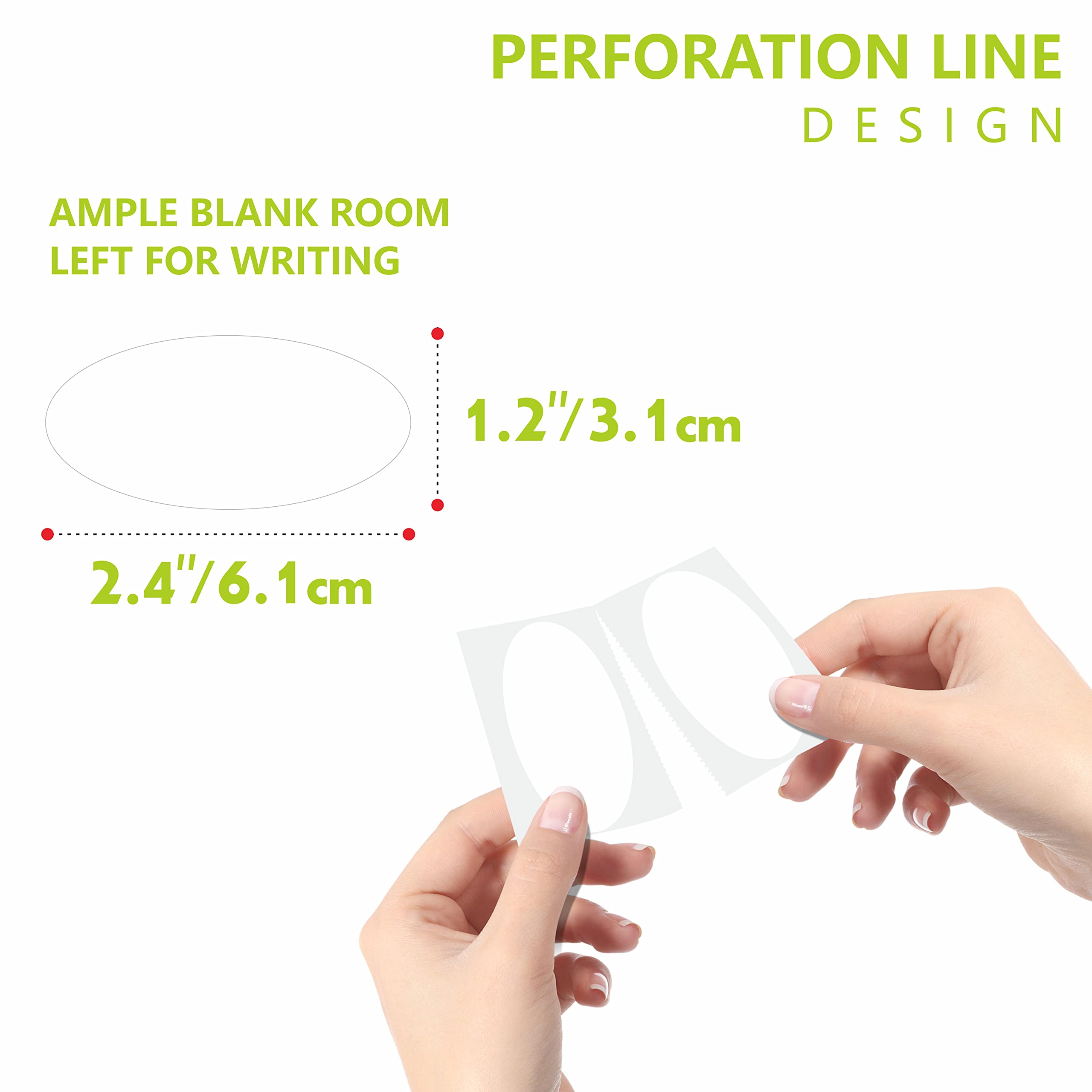 500 Removable Freezer Pantry Labels, Waterproof Tear Resistant Removable No Residue, for Food Containers Jars Kitchen Restaurant Storage Organization