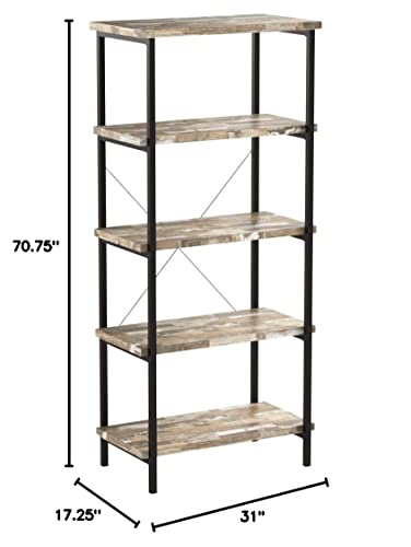 Coaster Furniture Bookcase Salvaged Cabin and Black 801552