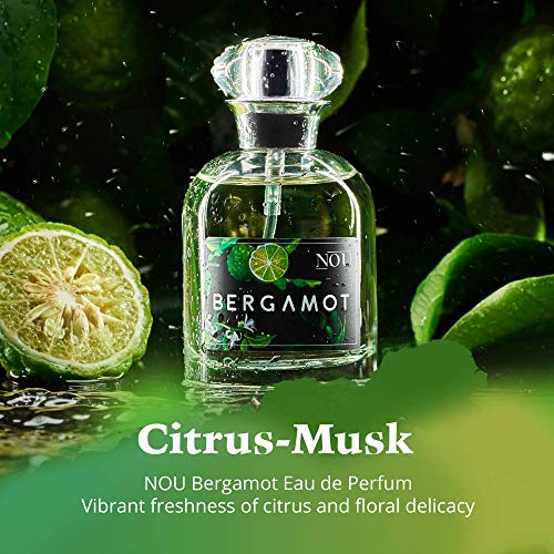 NOU Bergamot Perfume – Citrus Perfume – Natural Perfume for Women with Essential Oils – Fresh Smelling Perfume with Citrus and Musk Notes Bergamot Perfume for Women 1.7 fl oz EDP
