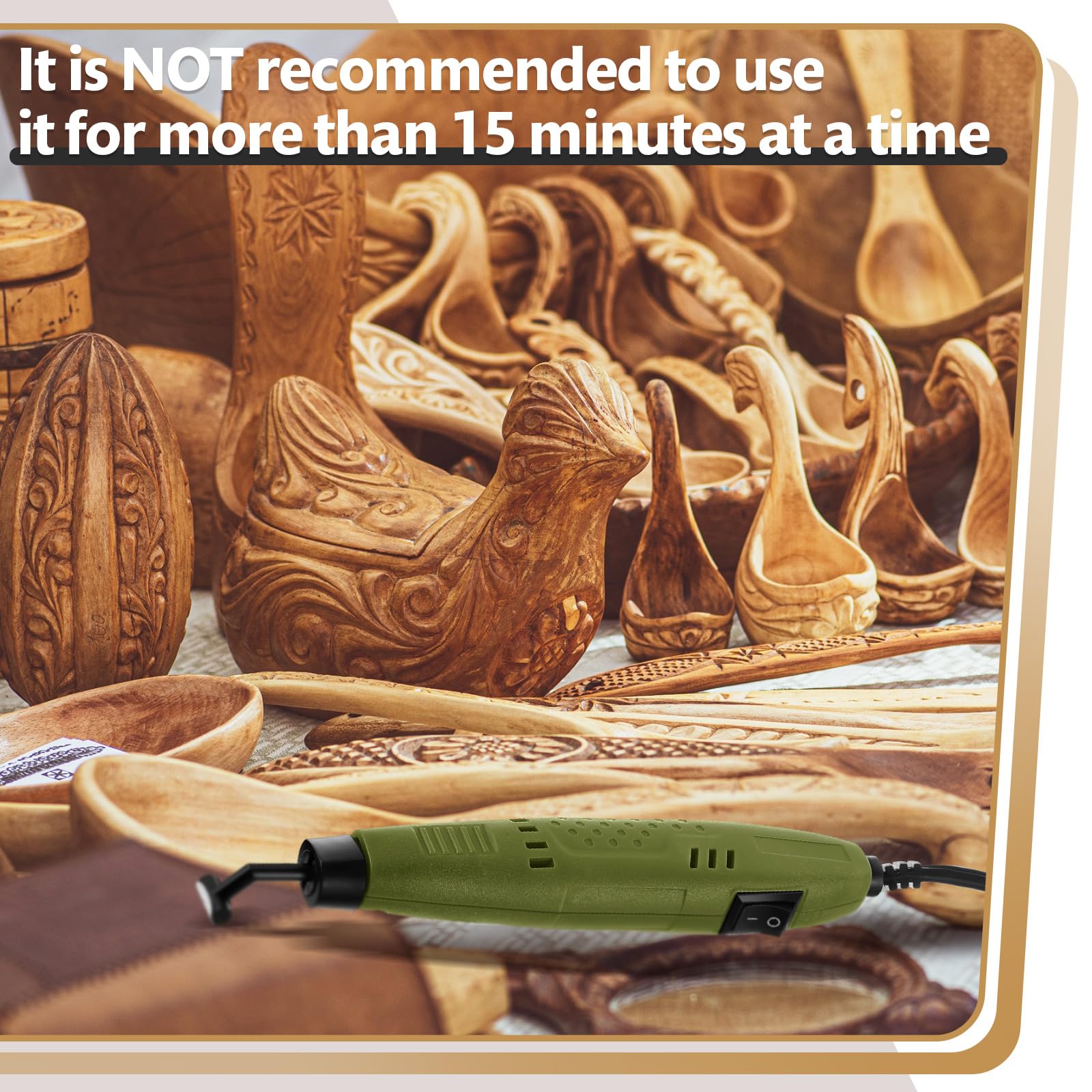 Threlaco 14 Pcs Micro Sander Mini Sander with 8 Shaped Grinding Heads 5 Sandpaper for Small Projects and Tight Spaces Pen Sander DIY Power Detail Sanders Sanding Pen Polishing Machine 100‑240V, Green