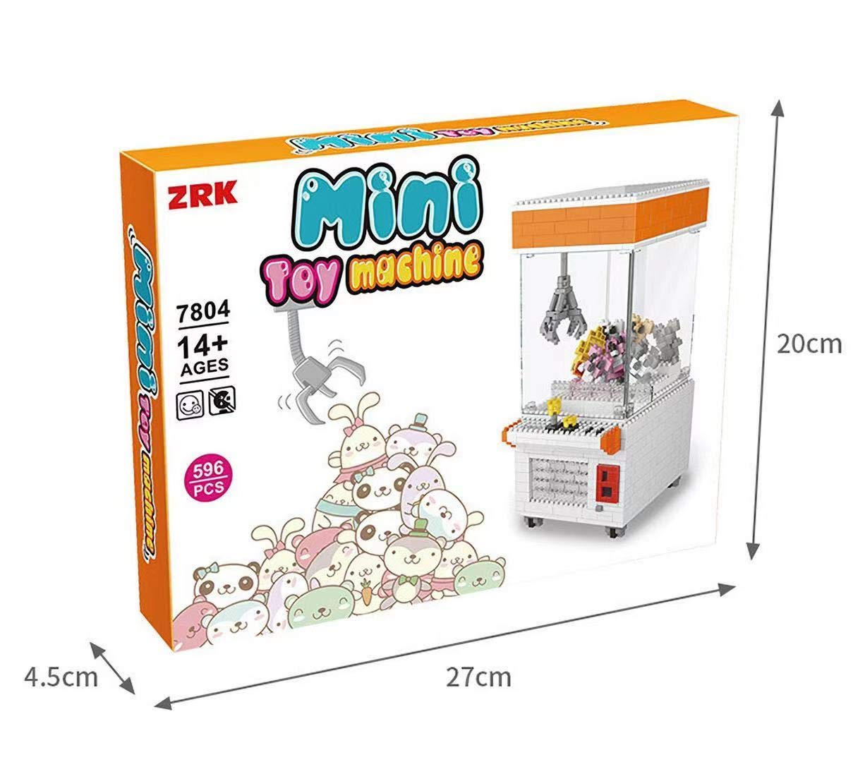 Claw Machinel Micro Blocks Display Sets for Kids or Adult,Mini Block Model Toy for Intelligence Education(596PCS)