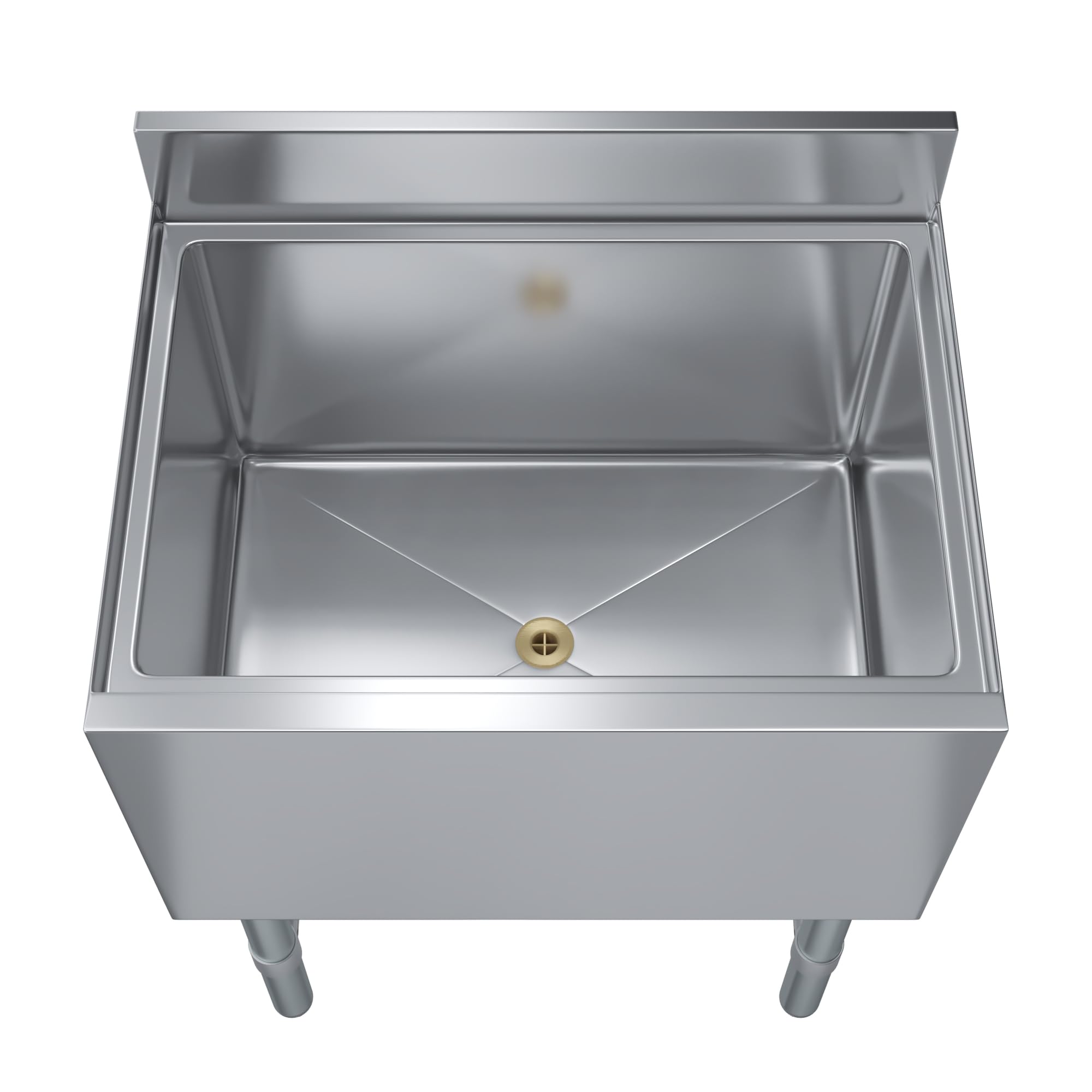 AmGood 18.5" x 24" x 33" Stainless Steel Ice Chest with Sliding Lid | Large Ice Bin | NSF