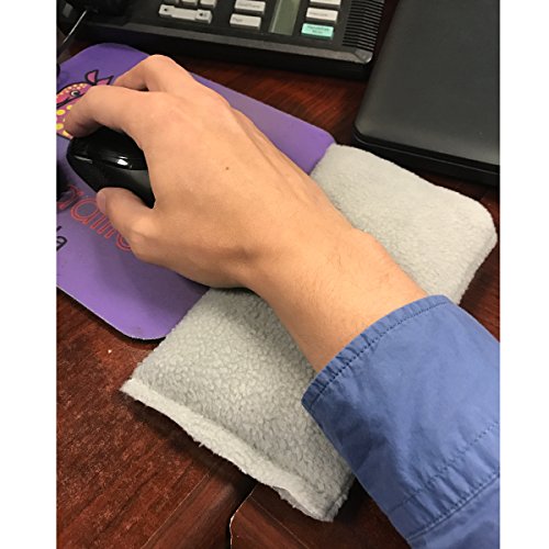 Ergonomic Wrist Rest Bean Bag for Computer Mouse for Pain Relief of Tendinitis, Carpal Tunnel, and Forearm Discomfort