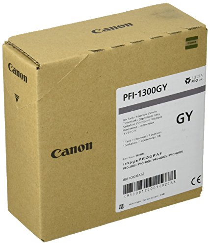 Canon 0817C001aa (Pfi-1300) Ink, Gray (Cnm0817c001aa)