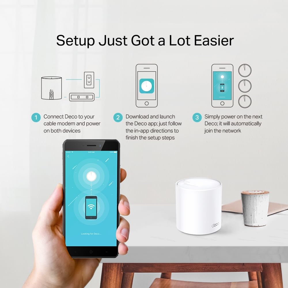 TP-Link Deco X20 AX1800 Whole Home Mesh WiFi 6 System 1 Pack White TPLink