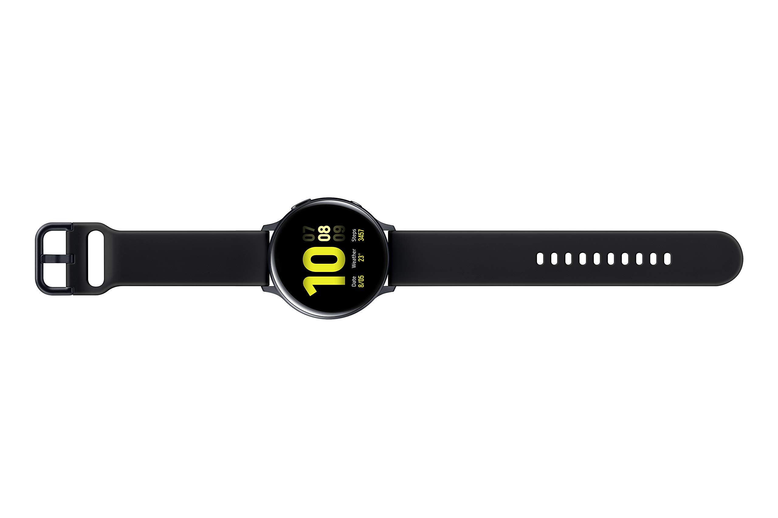 Samsung Galaxy Watch Active2 - IP68 Water Resistant, Aluminum Bezel, GPS, Heart Rate, Fitness Bluetooth Smartwatch - International Version (R830 - 40mm, Aqua Black) (Renewed)