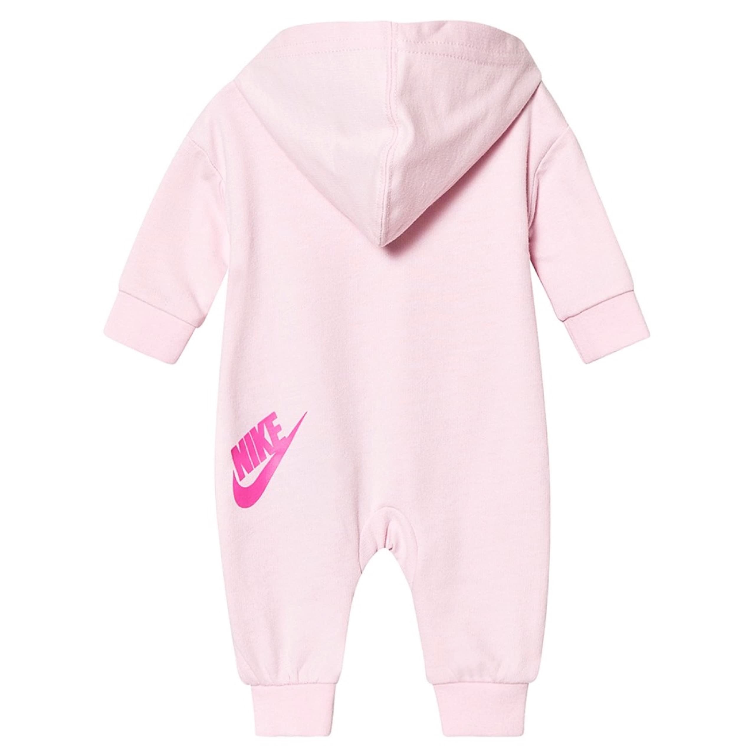 Nike Infant Girls Hooded Coverall Pink Foam 6 Months